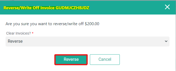 How to reverse or write-off an invoice? – Parking Base